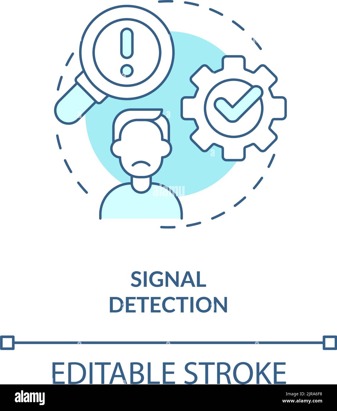 Signal Detection Turquoise Concept Icon Stock Vector Image And Art Alamy