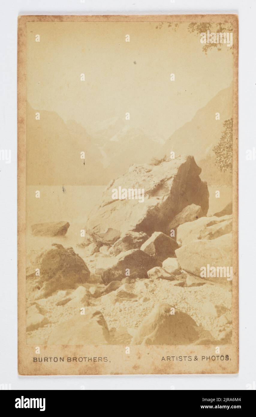 Milford Sound, circa 1870, Dunedin, by Burton Brothers. Gift of Mrs E W ...