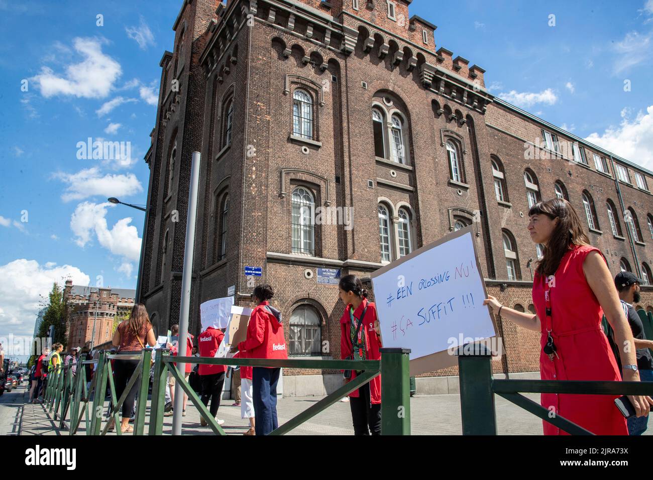 Illustration shows an action of workers after chaos earlier this ...