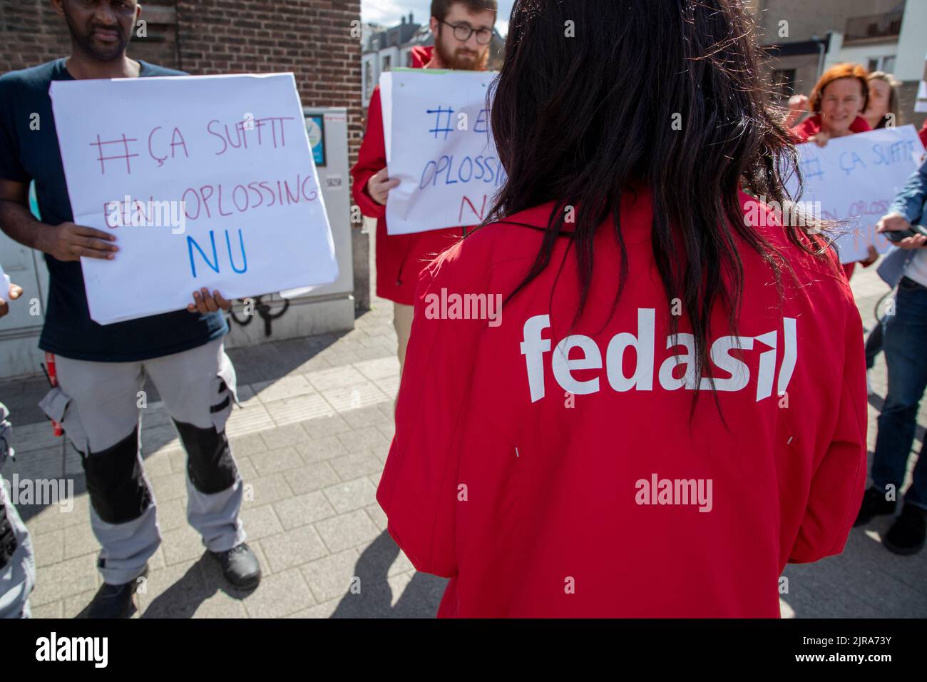 Illustration shows an action of workers after chaos earlier this ...