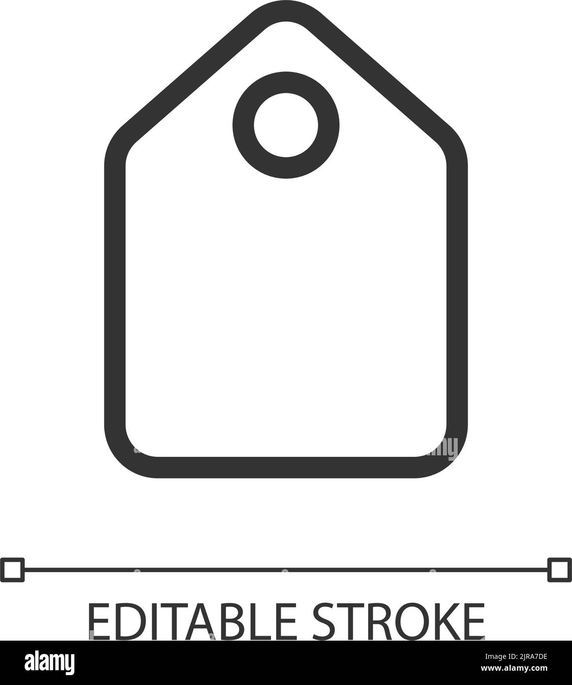 Price tag pixel perfect linear ui icon Stock Vector Image & Art - Alamy