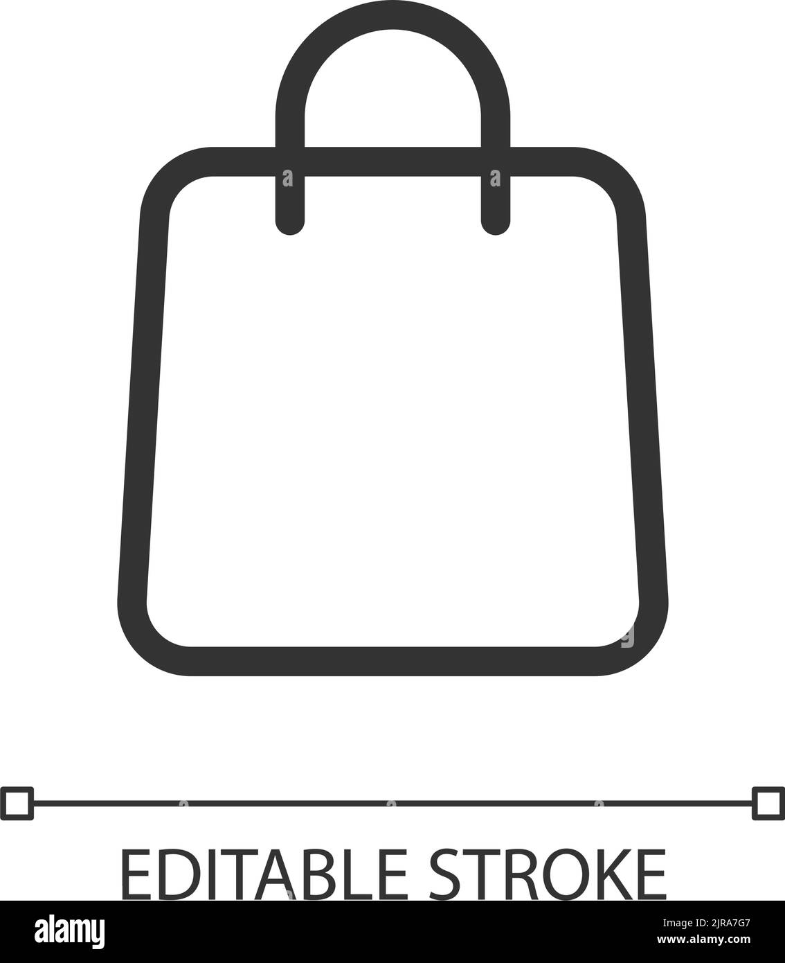 Shopping bag pixel perfect linear ui icon Stock Vector Image & Art - Alamy