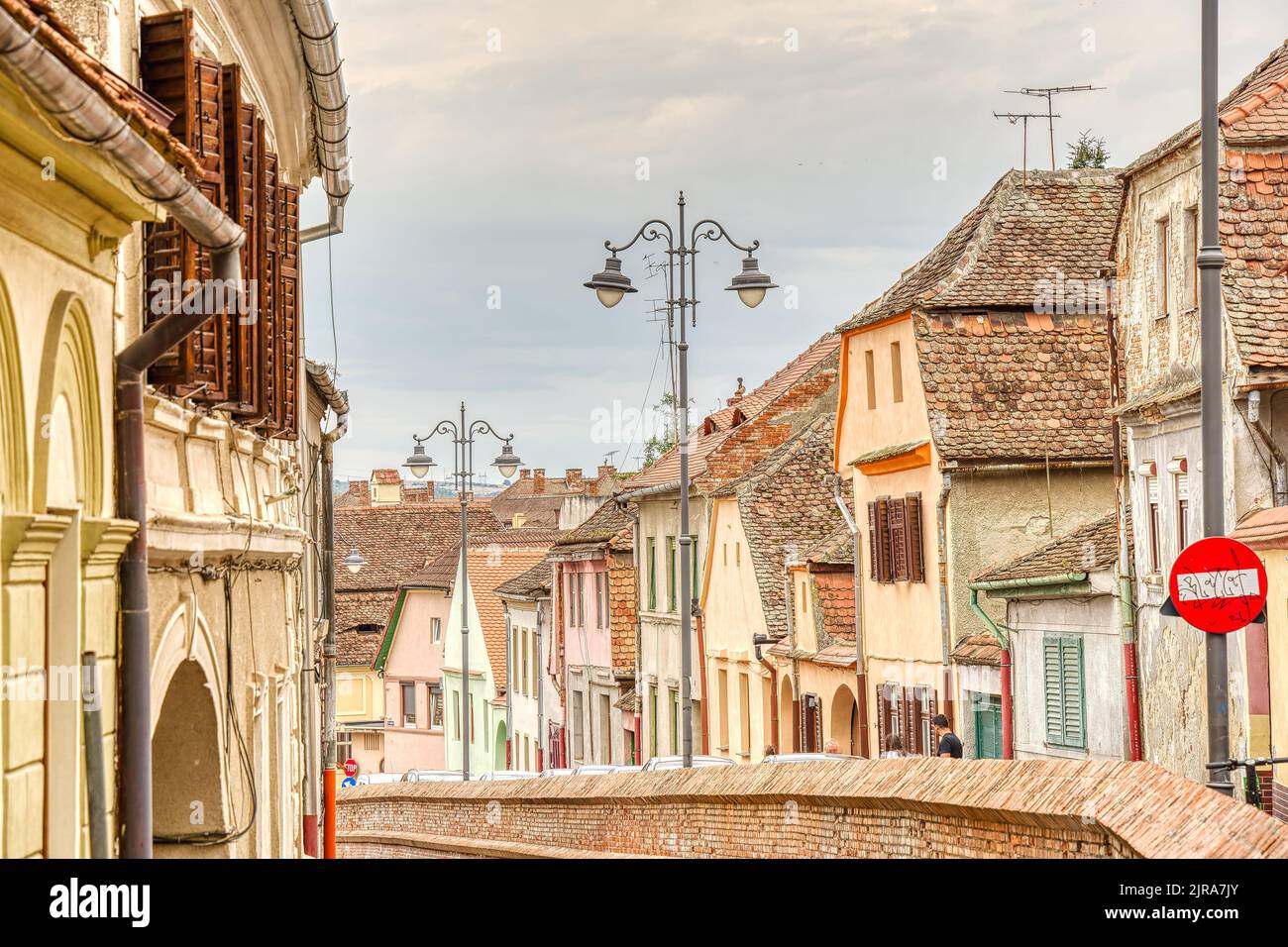 Sibiu landmarks, Romania Stock Photo - Alamy