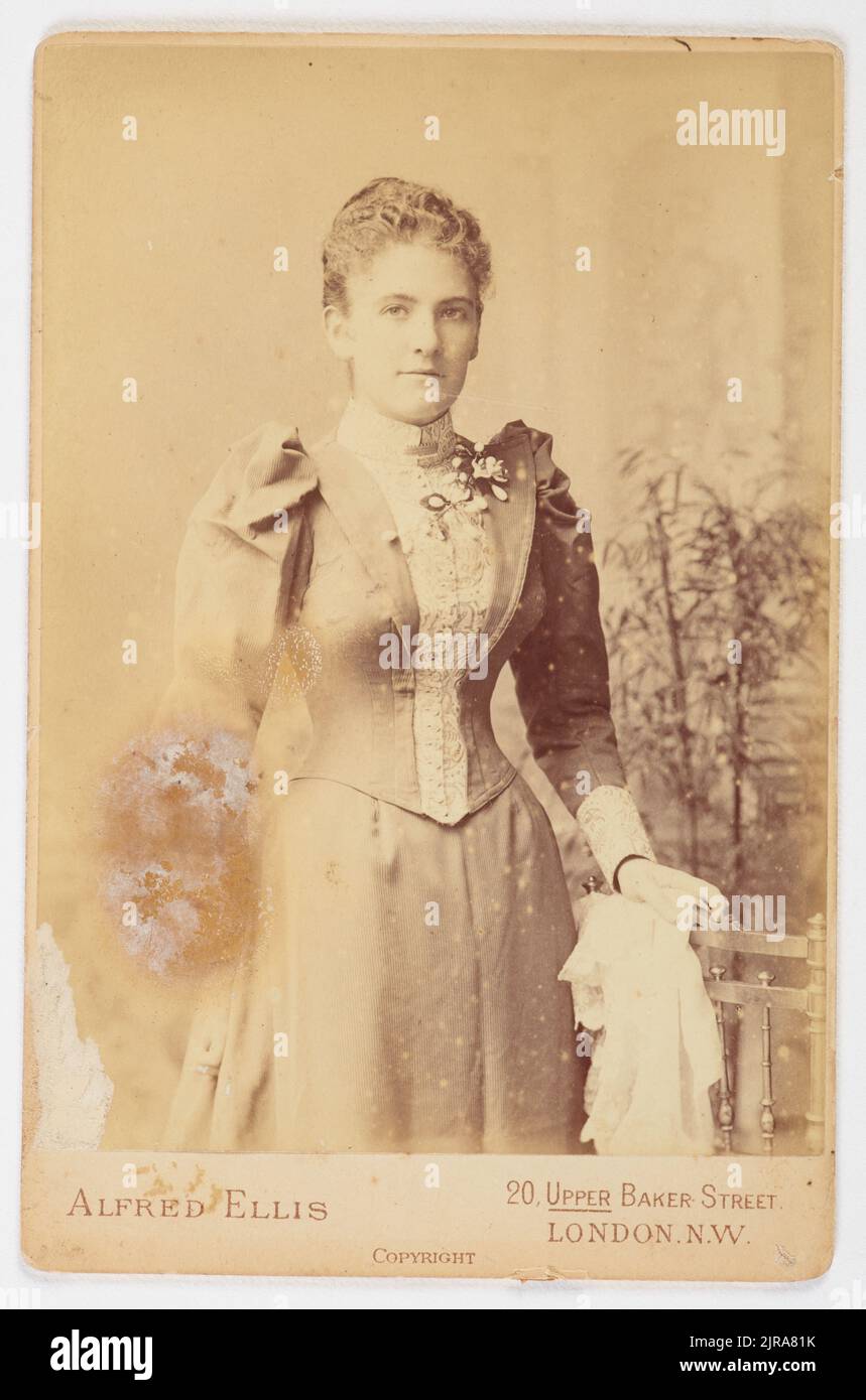 Clara Wilkinson, London, by Alfred Ellis. Gift of Mr S Bish, date ...