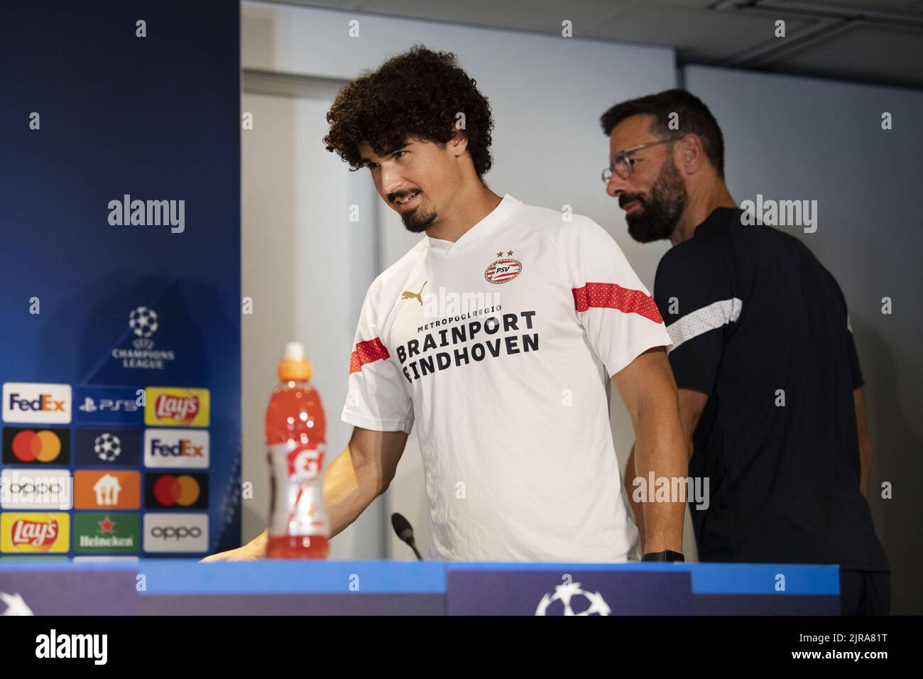 EINDHOVEN - 08/23/2022, PSV's Andre Ramalho addresses the press in ...