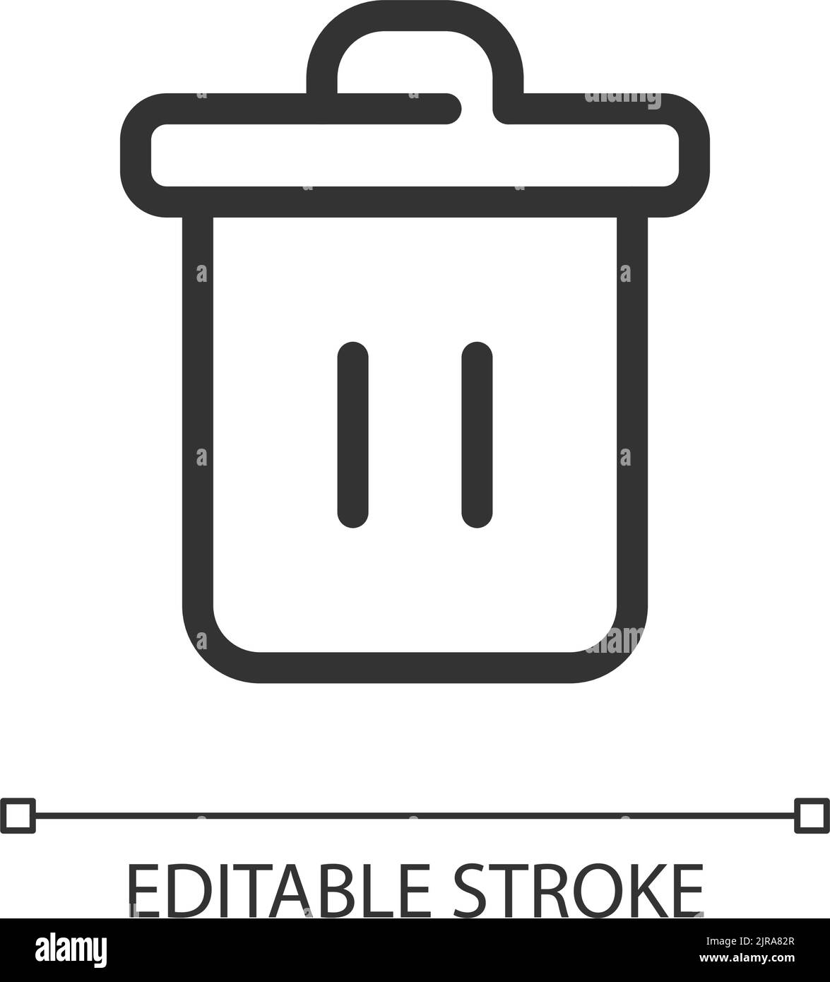 Trash can pixel perfect linear ui icon Stock Vector Image & Art - Alamy Trash can pixel perfect linear ui icon Stock Vector Image & Art - Alamy