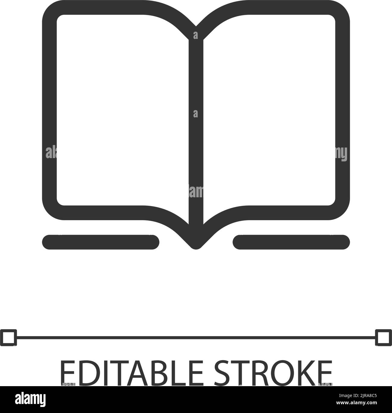 Book pixel perfect linear ui icon Stock Vector Image & Art - Alamy