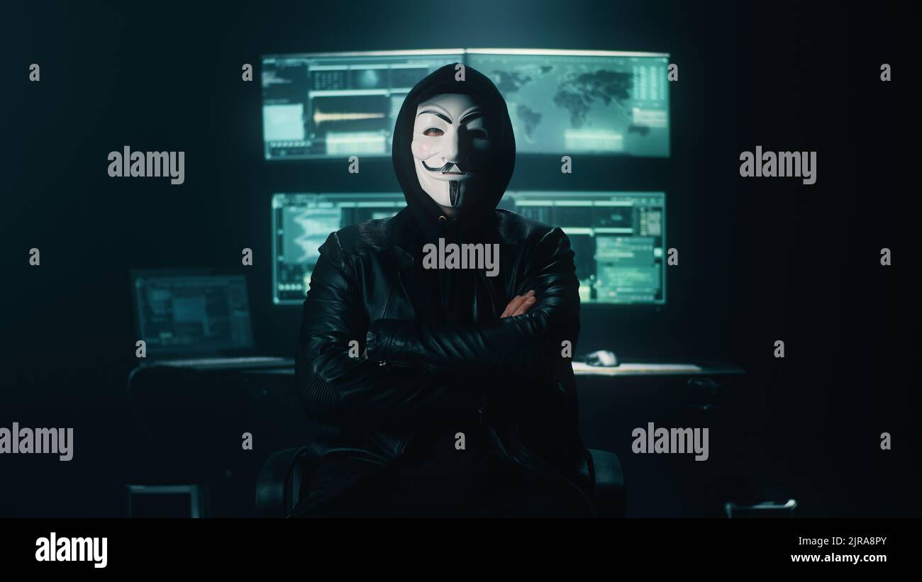Self assured man hacker hi-res stock photography and images - Alamy