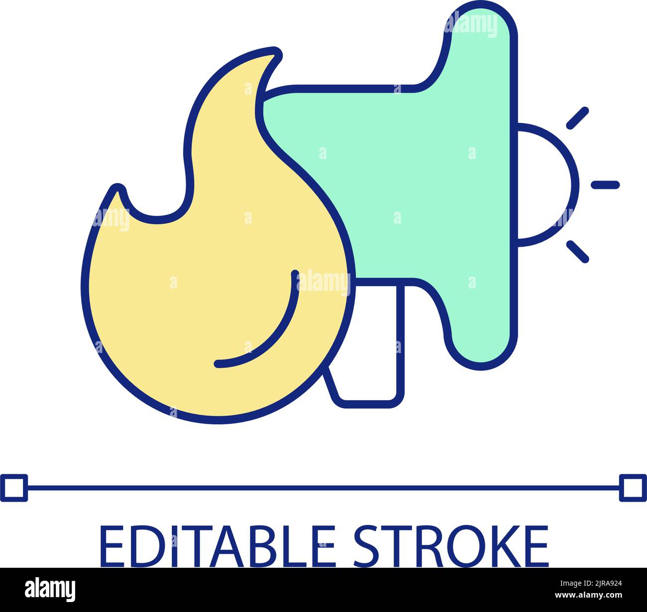 Effective advertising campaign RGB color icon Stock Vector Image & Art ...