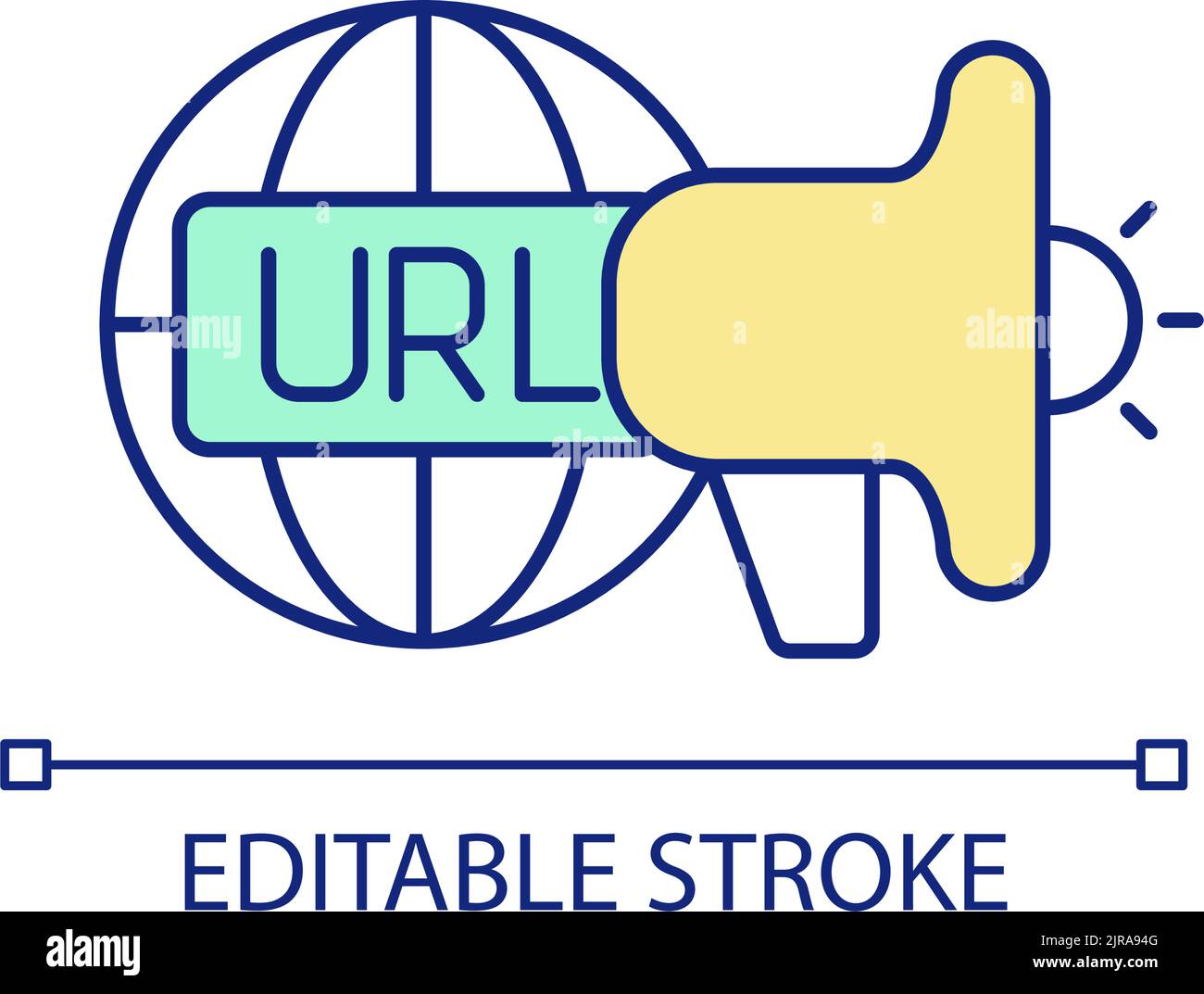 Advertising network RGB color icon Stock Vector Image & Art - Alamy