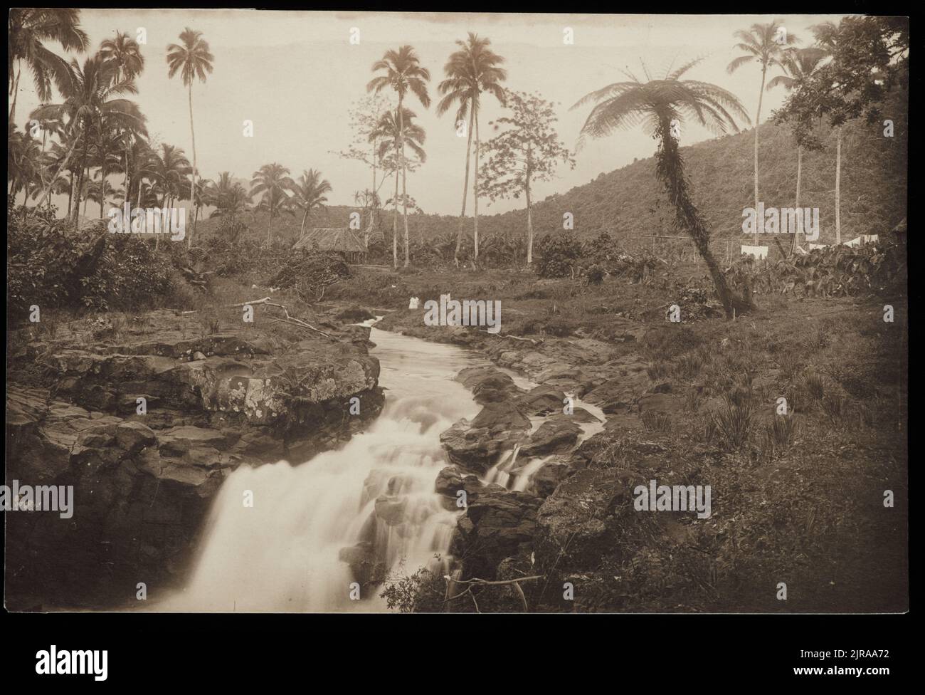 [Waterfall], 1891-1920, by Thomas Andrew Stock Photo - Alamy