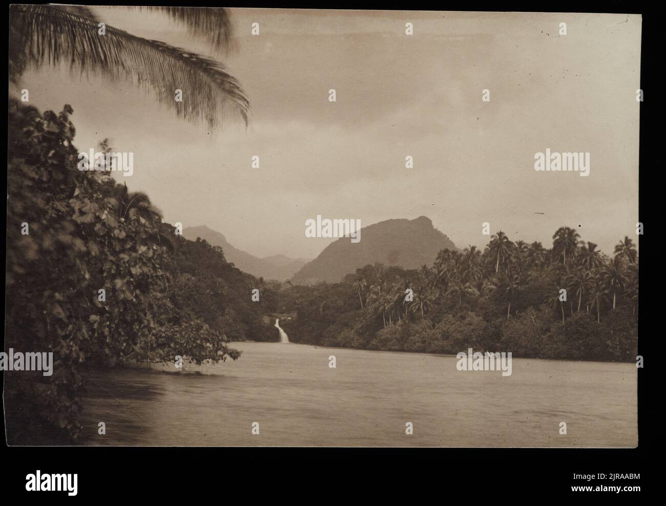 [Waterfall], 1891-1920, Apia, by Thomas Andrew Stock Photo - Alamy