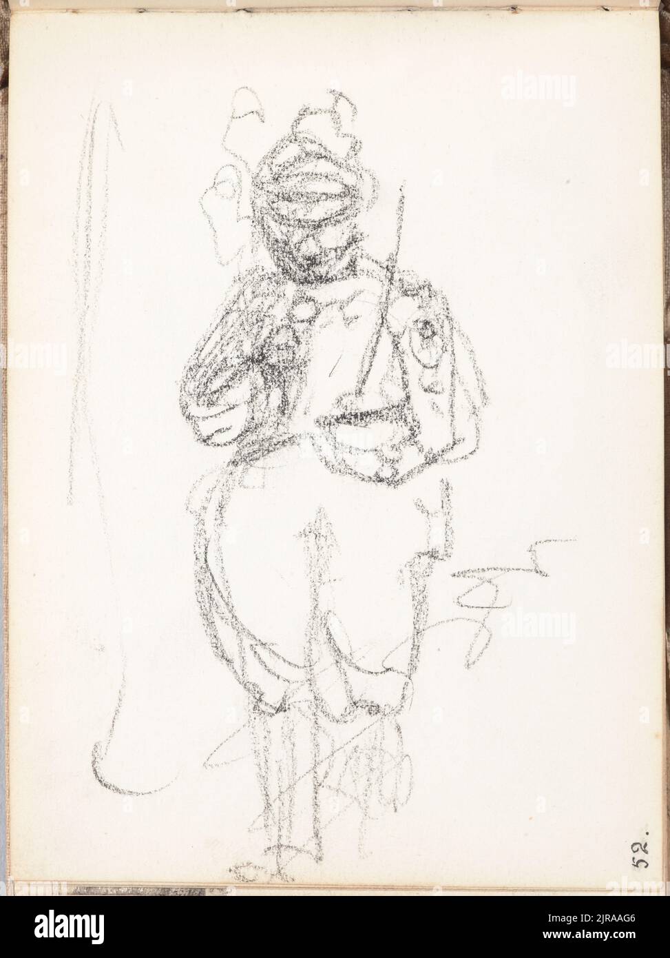 Figure study. From: A Marken sketchbook., circa 1874, Netherlands, by ...