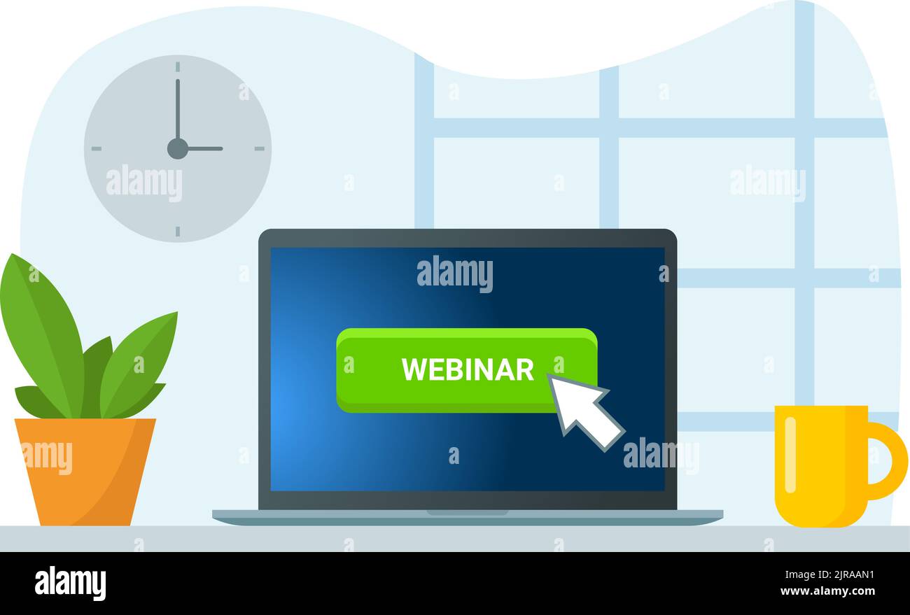 Online webinar, training, presentation. Business presentation, video ...