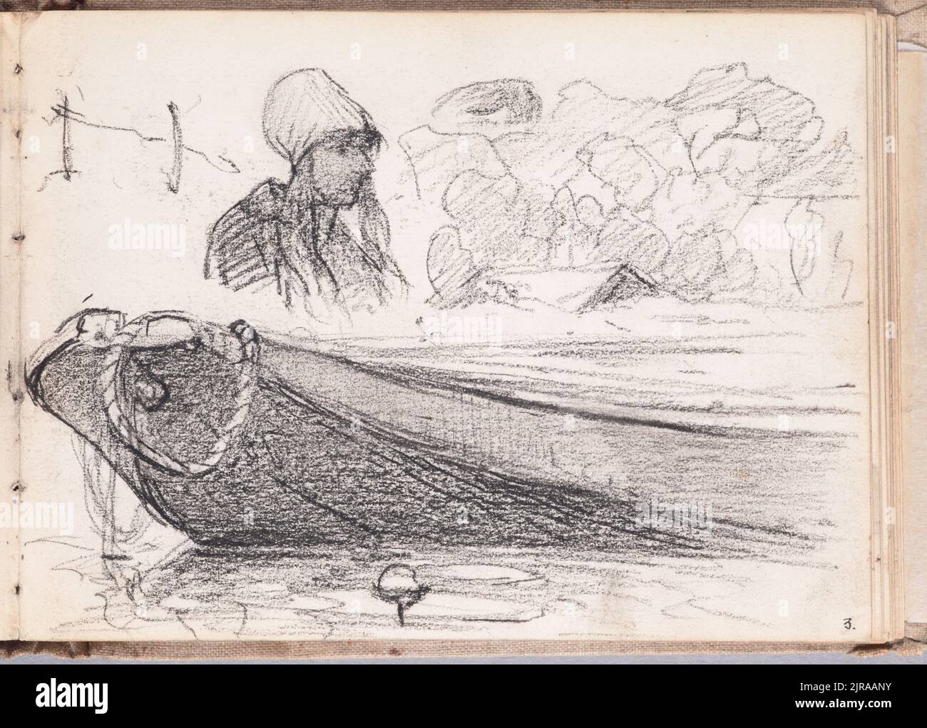 Sketches. From: A Marken sketchbook., circa 1874, Netherlands, by ...