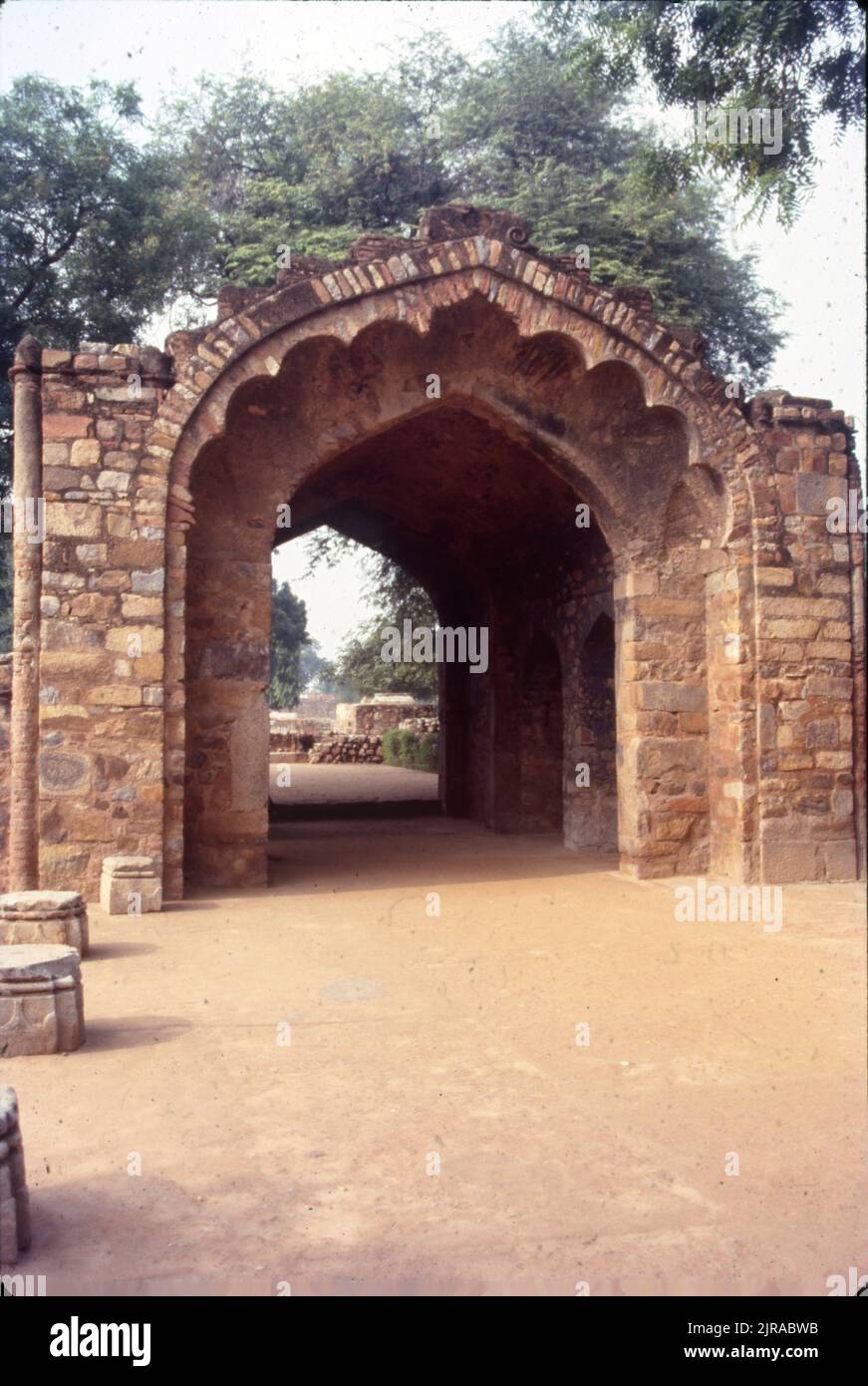 Arched Gate near Kutub Minar, Delhi Stock Photo - Alamy
