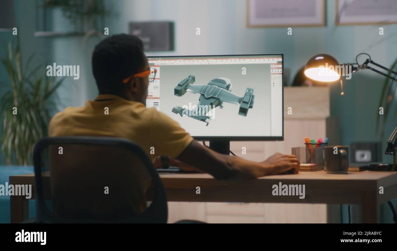 Digital animation 3d model airplane hi-res stock photography and images ...