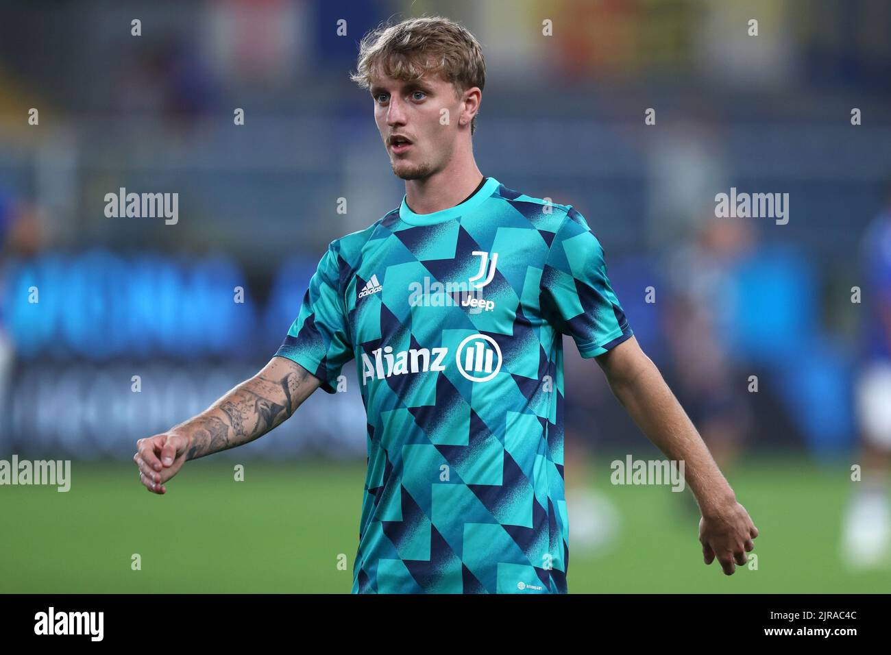 Nicolo Rovella of Juventus Fc during warm up before the Serie A match ...