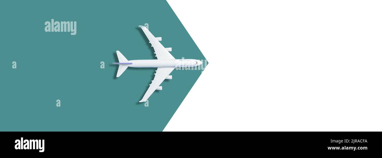 Model plane,airplane on pastel color background green Stock Photo - Alamy