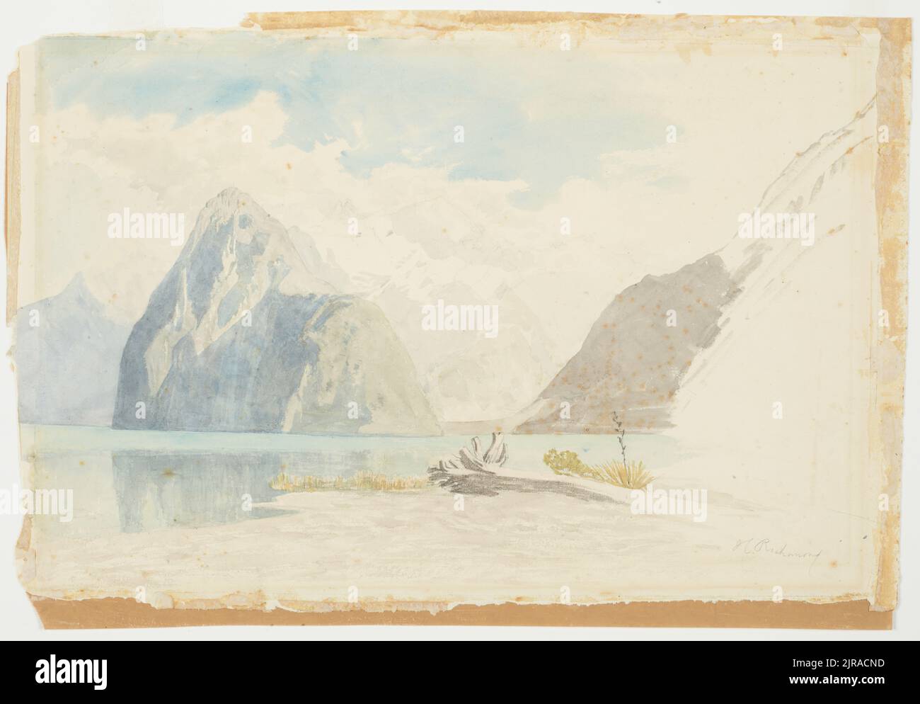 Milford Sound, 1887, Milford Sound, by Honorable James Richmond. Gift ...