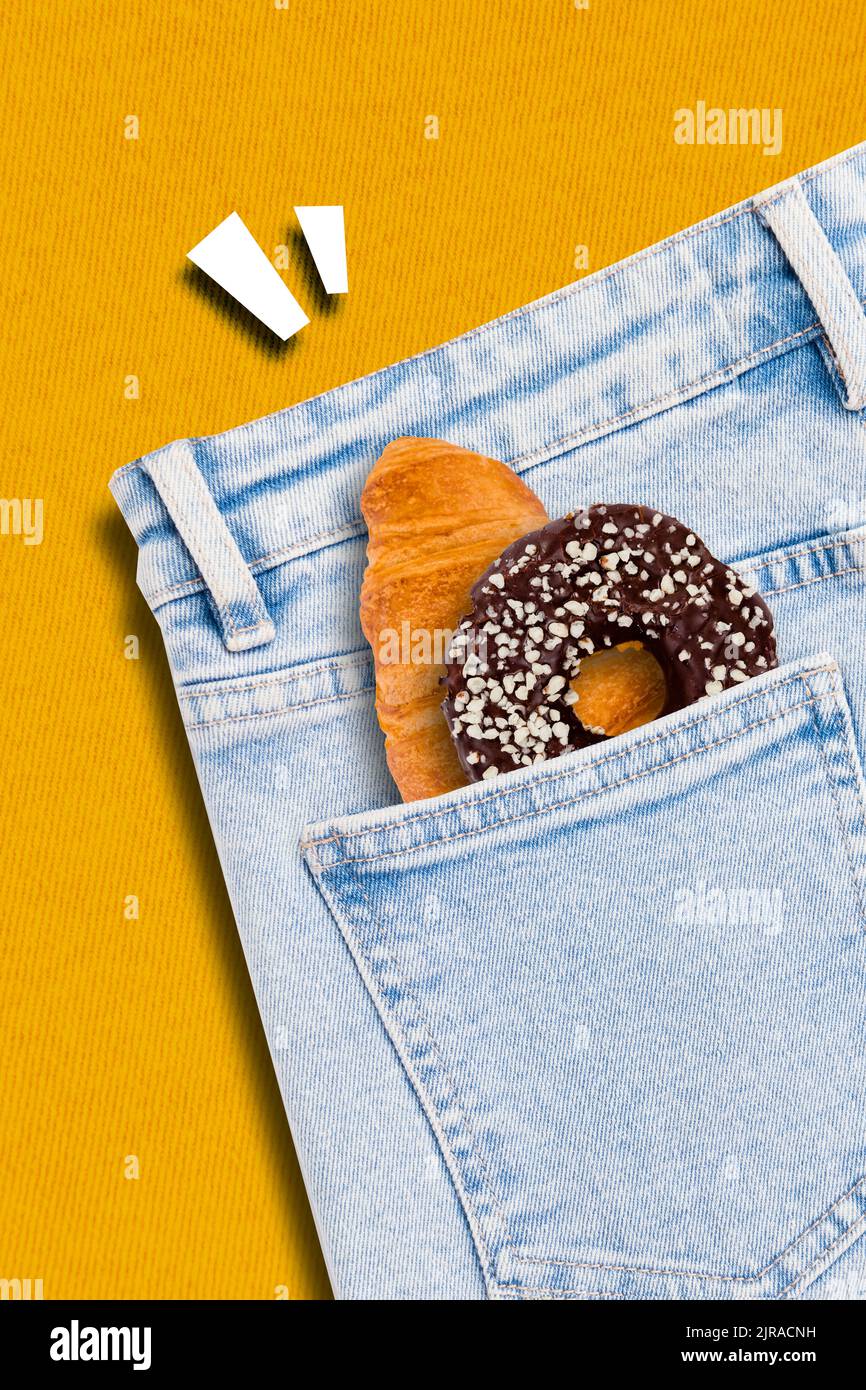 Collage photo of tasty unhealthy junk food take from home eat fast work ...