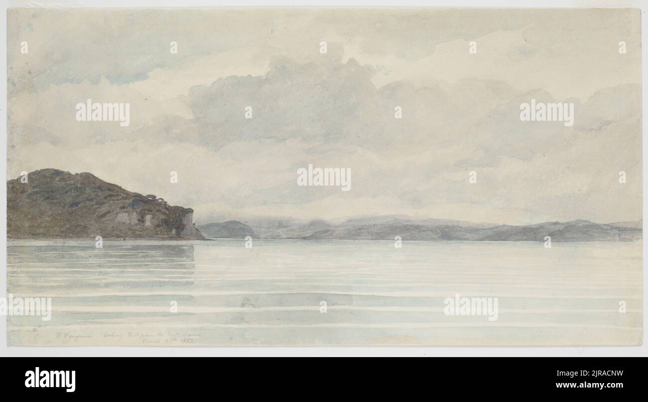 West Wanganui, looking N.E. from the North Channel, 1852, Golden Bay ...