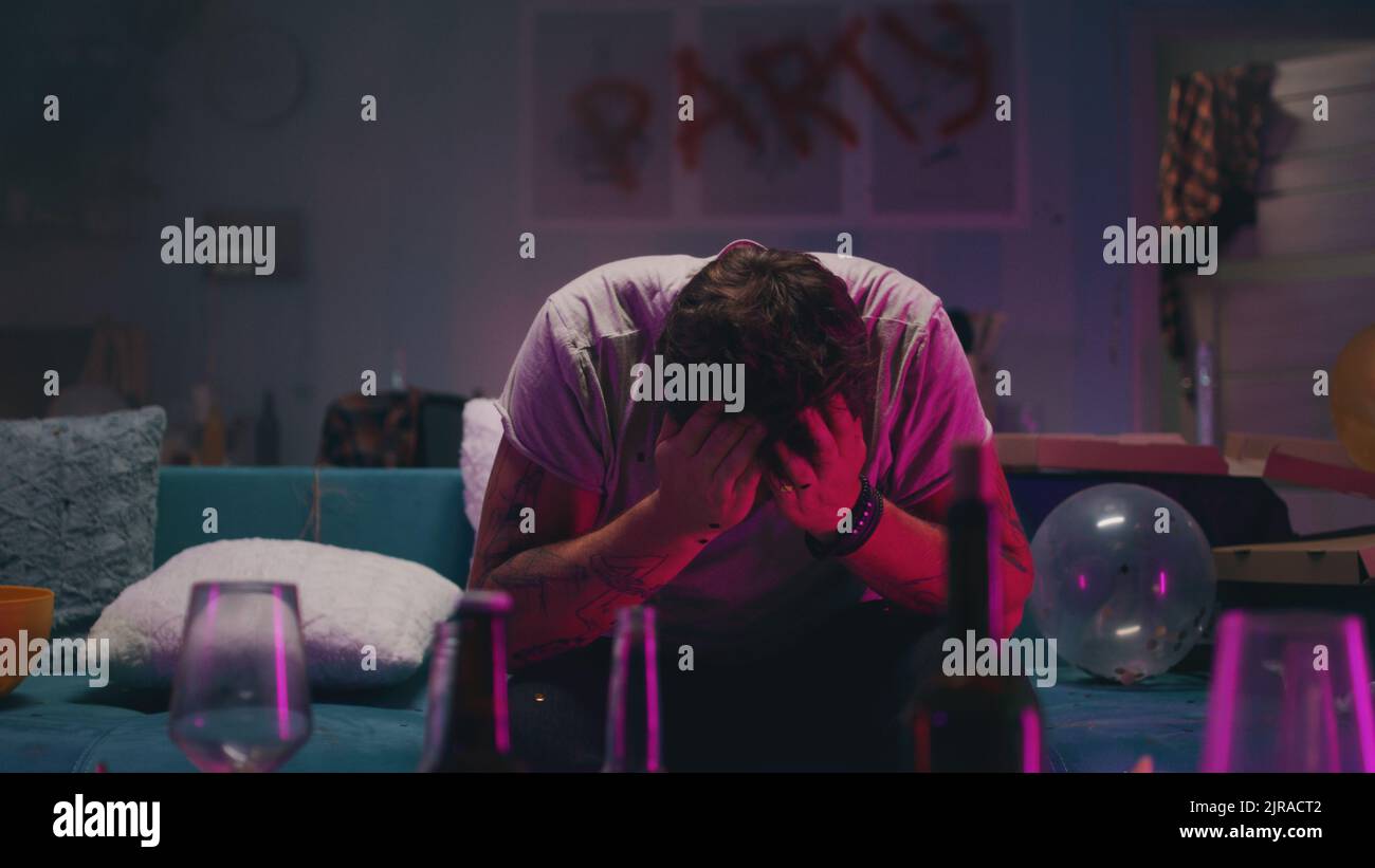 Drunk asleep on sofa hi-res stock photography and images - Alamy