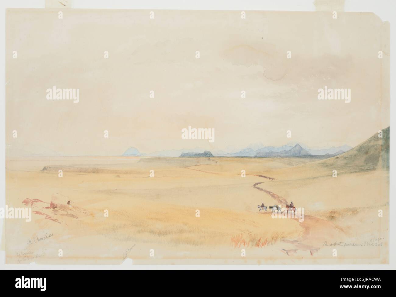 The Pyramids from the Waimea Plains, 1866 , by Nicholas Chevalier. Gift ...