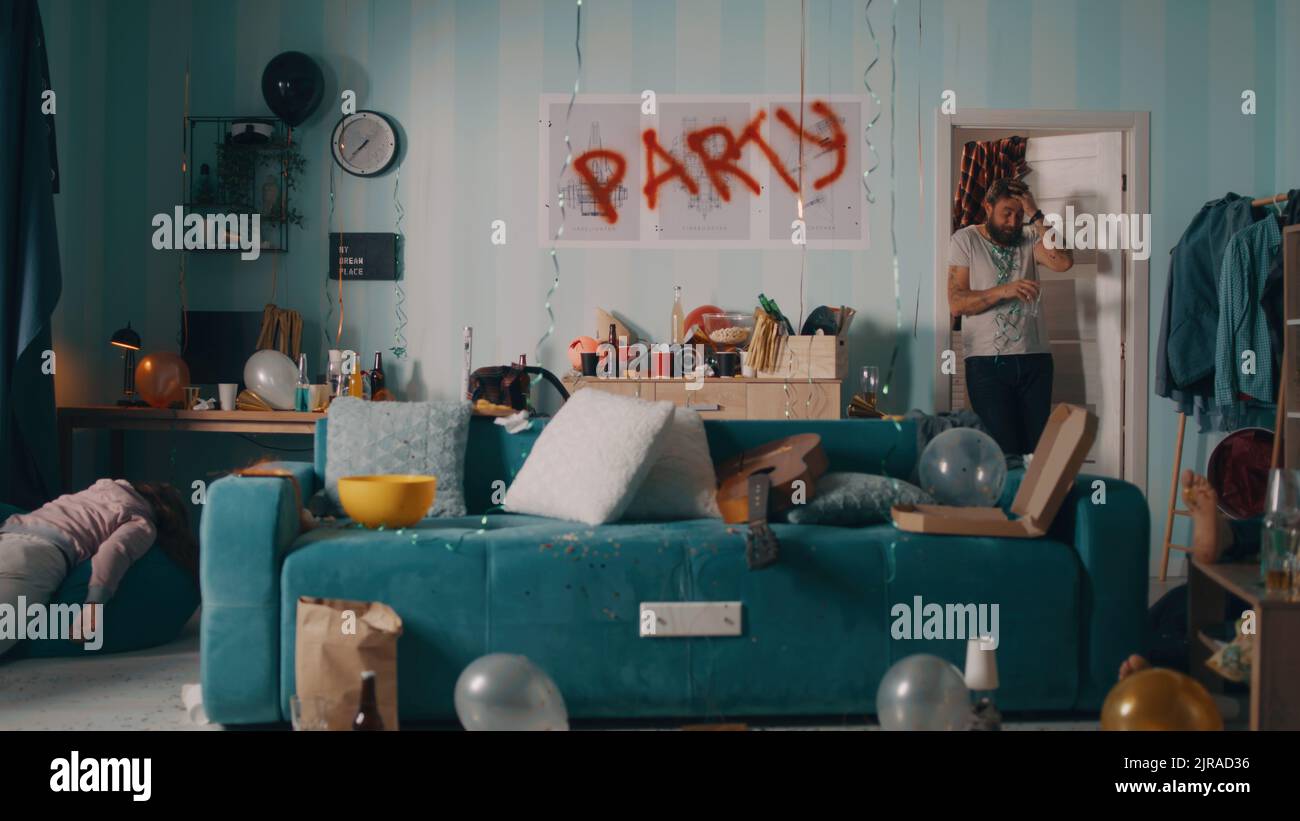 Trashed Hotel Room Hangover