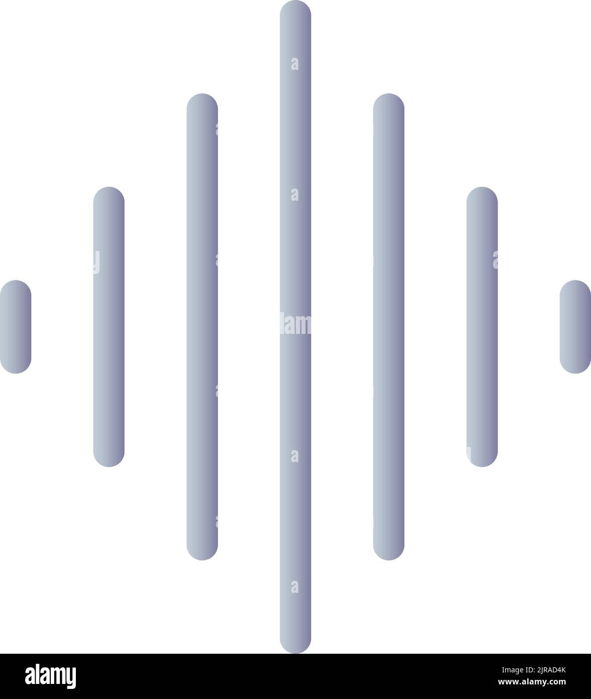 Sound wave flat gradient color ui icon Stock Vector Image & Art - Alamy