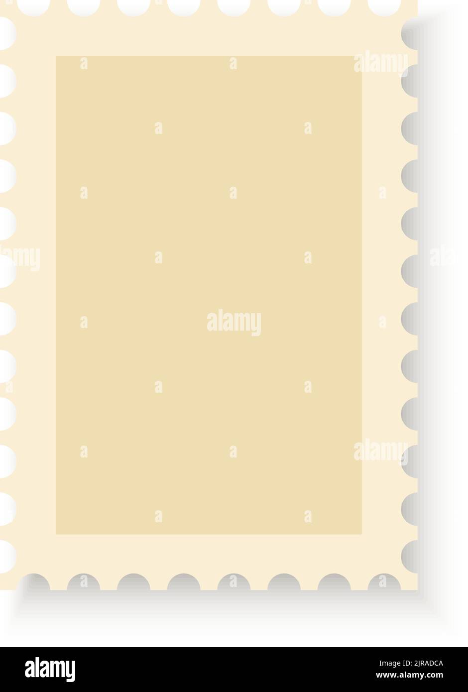Postal frame template. Retro postmark realistic mockup Stock Vector ...