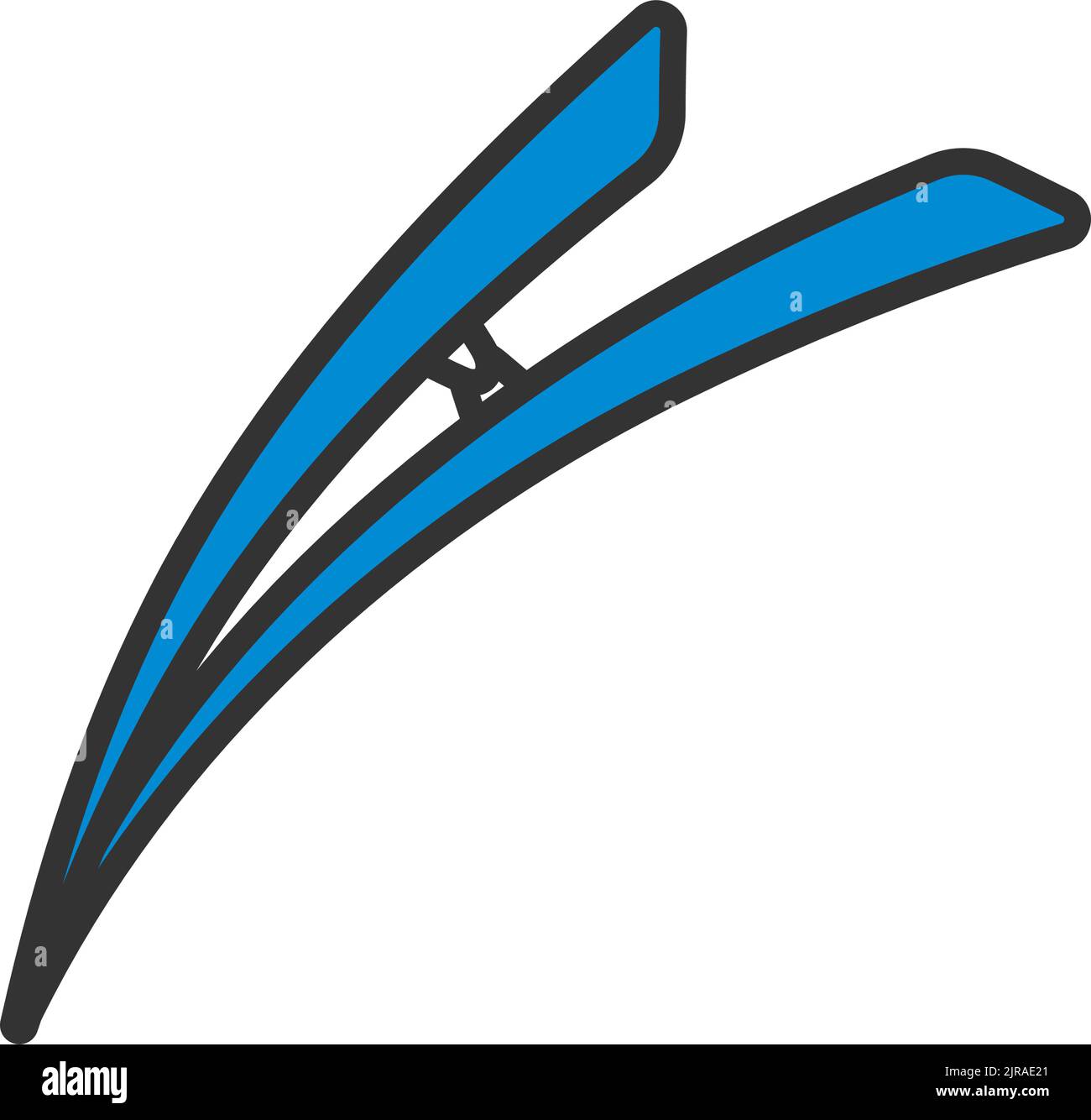 Hair Clip Icon. Editable Bold Outline With Color Fill Design. Vector ...