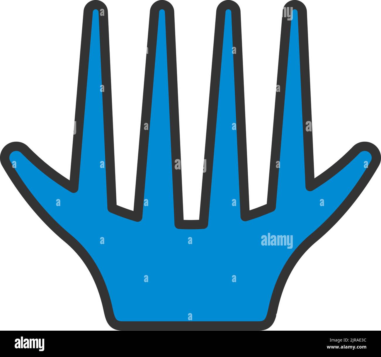 Comb Icon. Editable Bold Outline With Color Fill Design. Vector ...