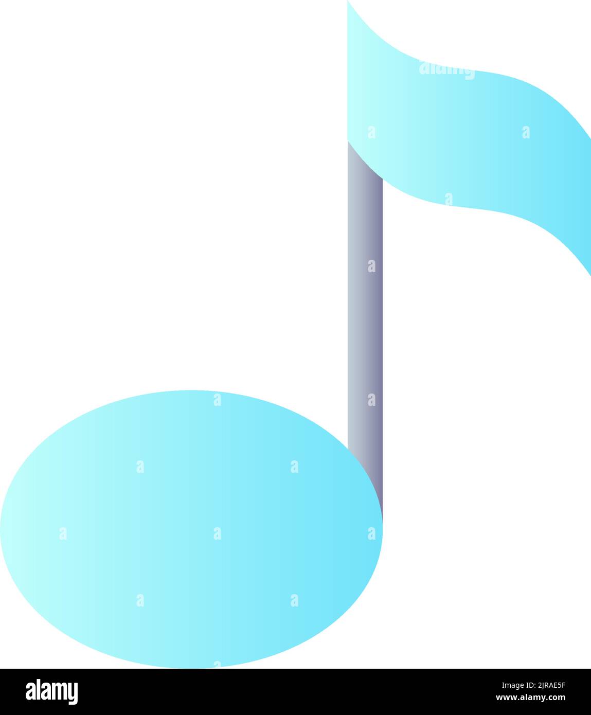 Musical note flat gradient color ui icon Stock Vector Image & Art - Alamy