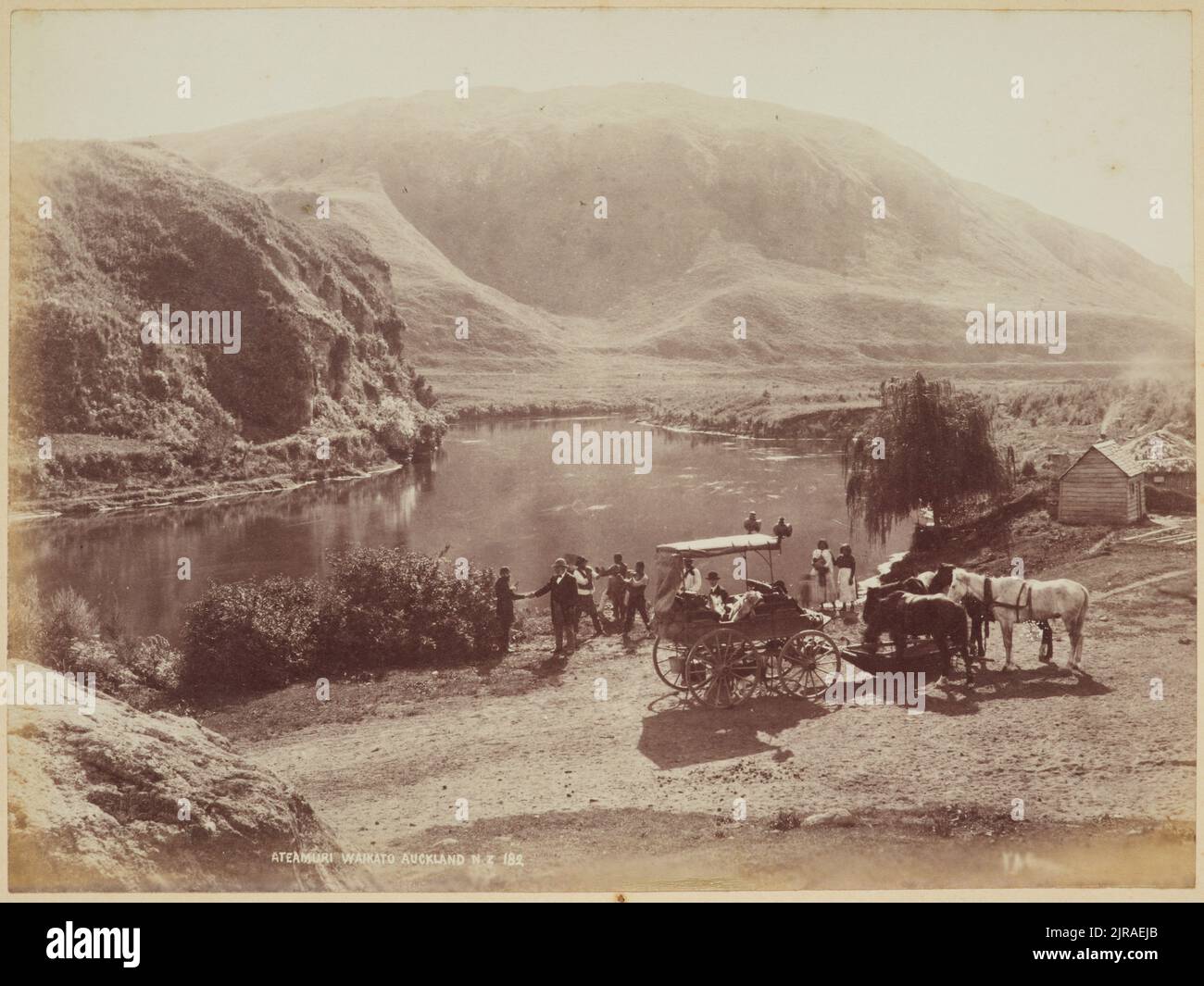 Ateamuri Waikato Auckland, 1870-1890, Auckland, by Frank Coxhead Stock ...