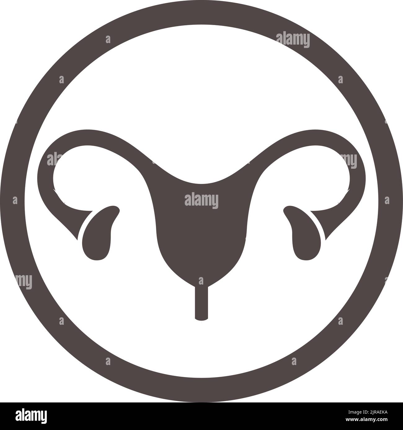 Uterus icon. Woman reproductive system. Medical symbol Stock Vector ...