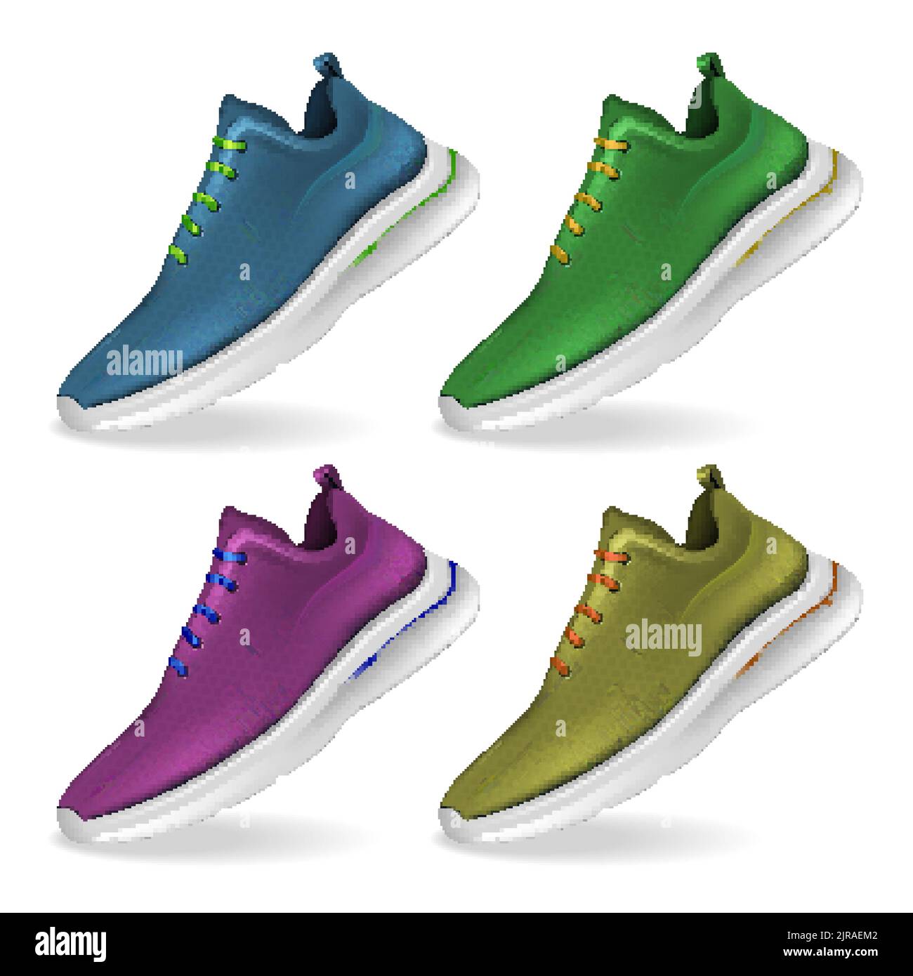 sneaker shoe fashion realistic vector Stock Vector Image & Art - Alamy