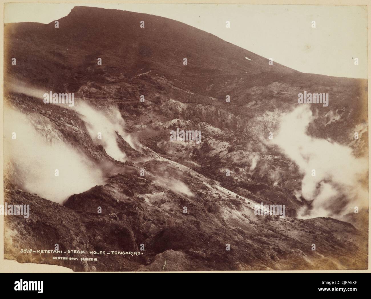 Ketetahi - Steam Holes - Tongariro, circa 1890, Tongariro, by Burton ...