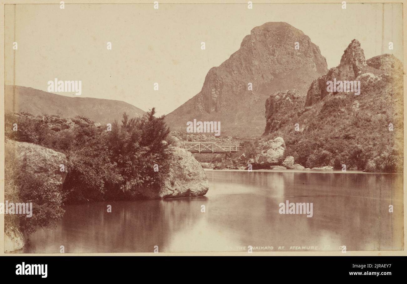 On the waikato at atiamuri on the waikato at atiamuri hi-res stock ...