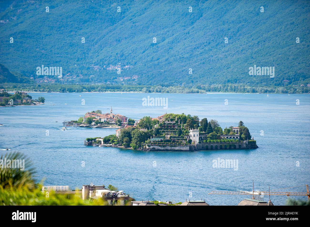 Borromeo Island in front of Stresa, Italy Stock Photo - Alamy
