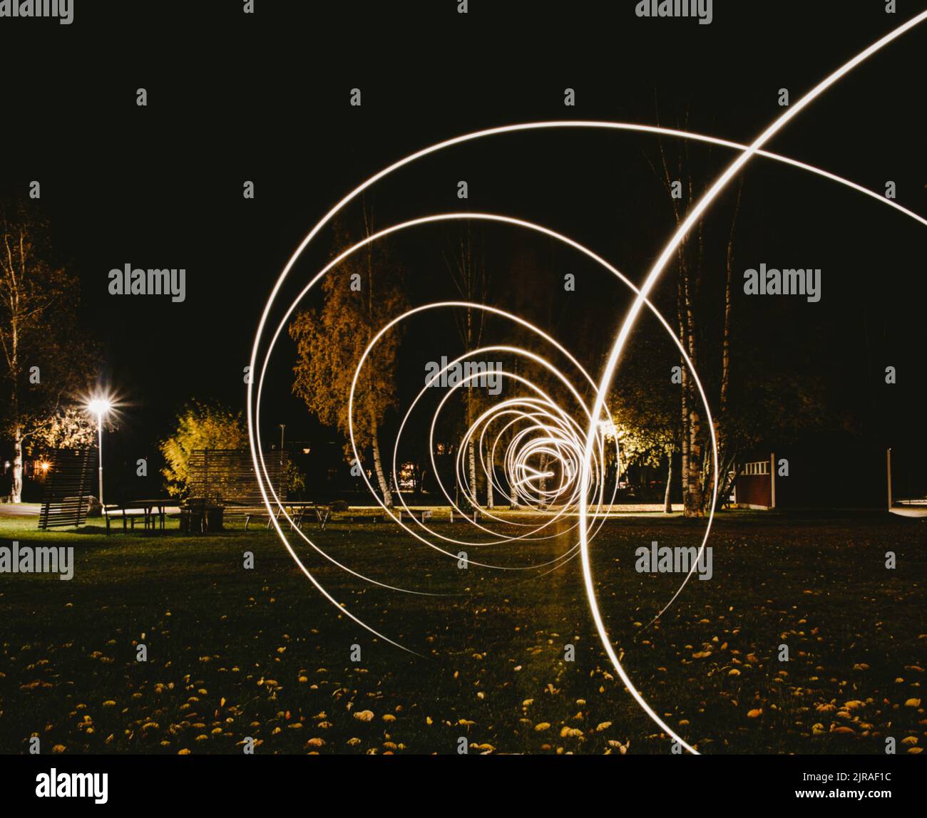 A light night tunnels time lapse wallpaper Stock Photo - Alamy
