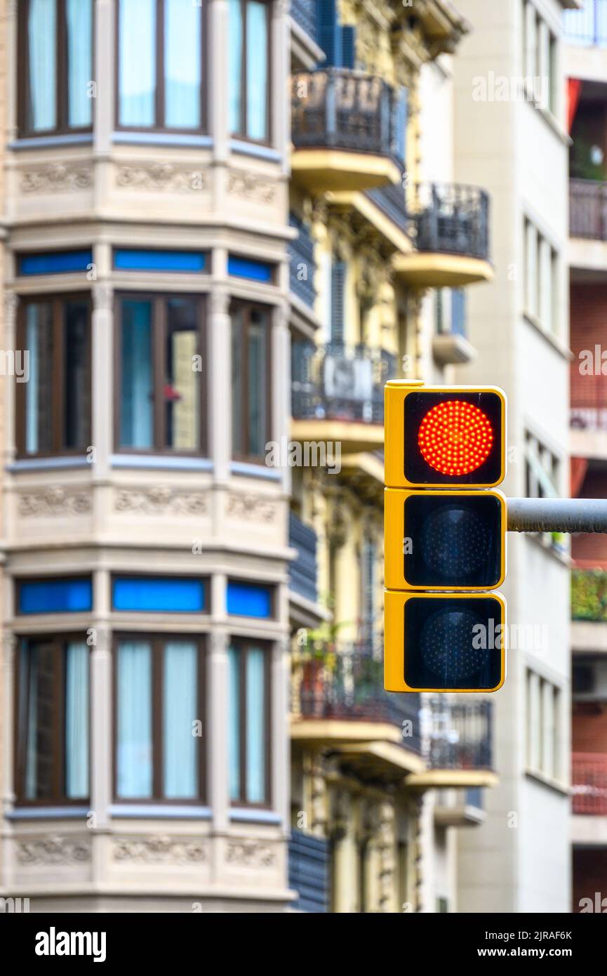 Colonial style architecture detail in Barcelona, Spain Stock Photo - Alamy
