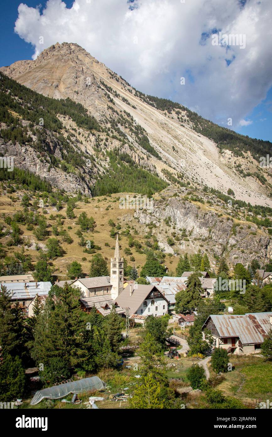 the village of Nevache in the Valley of Claree (south-eastern France ...