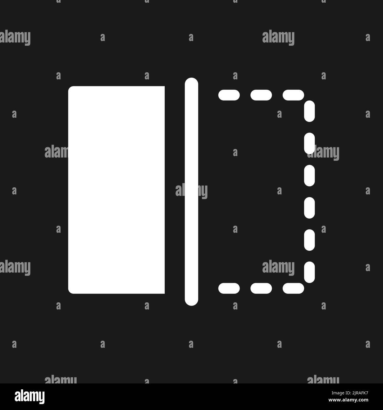 Crop video length dark mode glyph ui icon Stock Vector Image & Art - Alamy