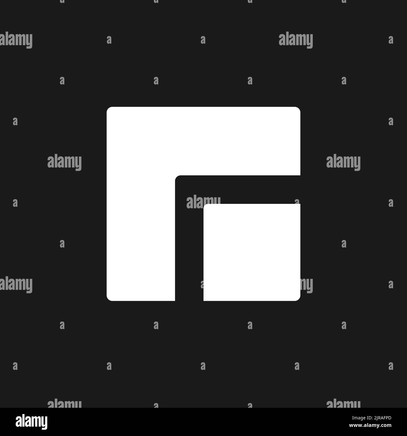 Full screen mode dark mode glyph ui icon Stock Vector Image & Art - Alamy