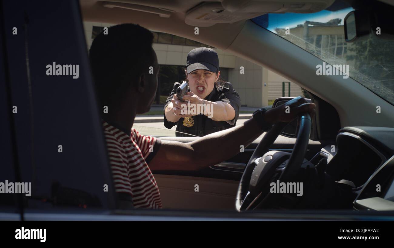 Police search car african american hi-res stock photography and images ...