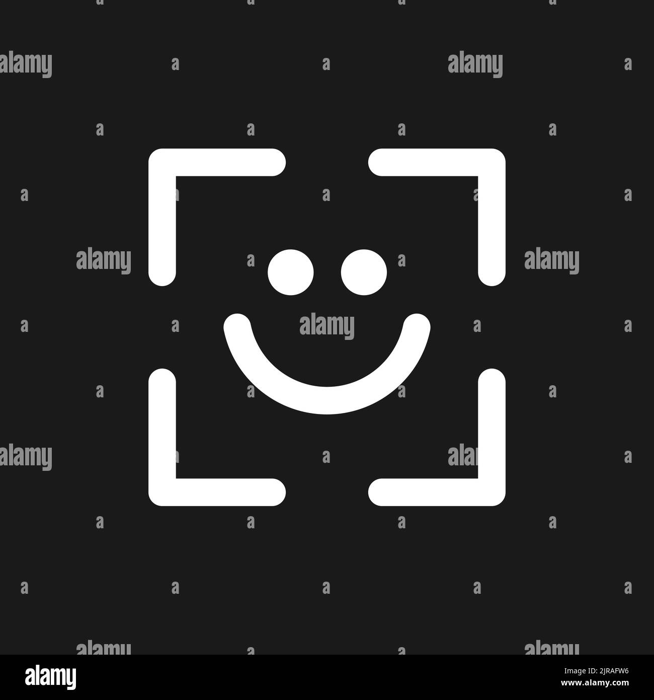 Face identification dark mode glyph ui icon Stock Vector Image & Art ... Face identification dark mode glyph ui icon Stock Vector Image & Art ...