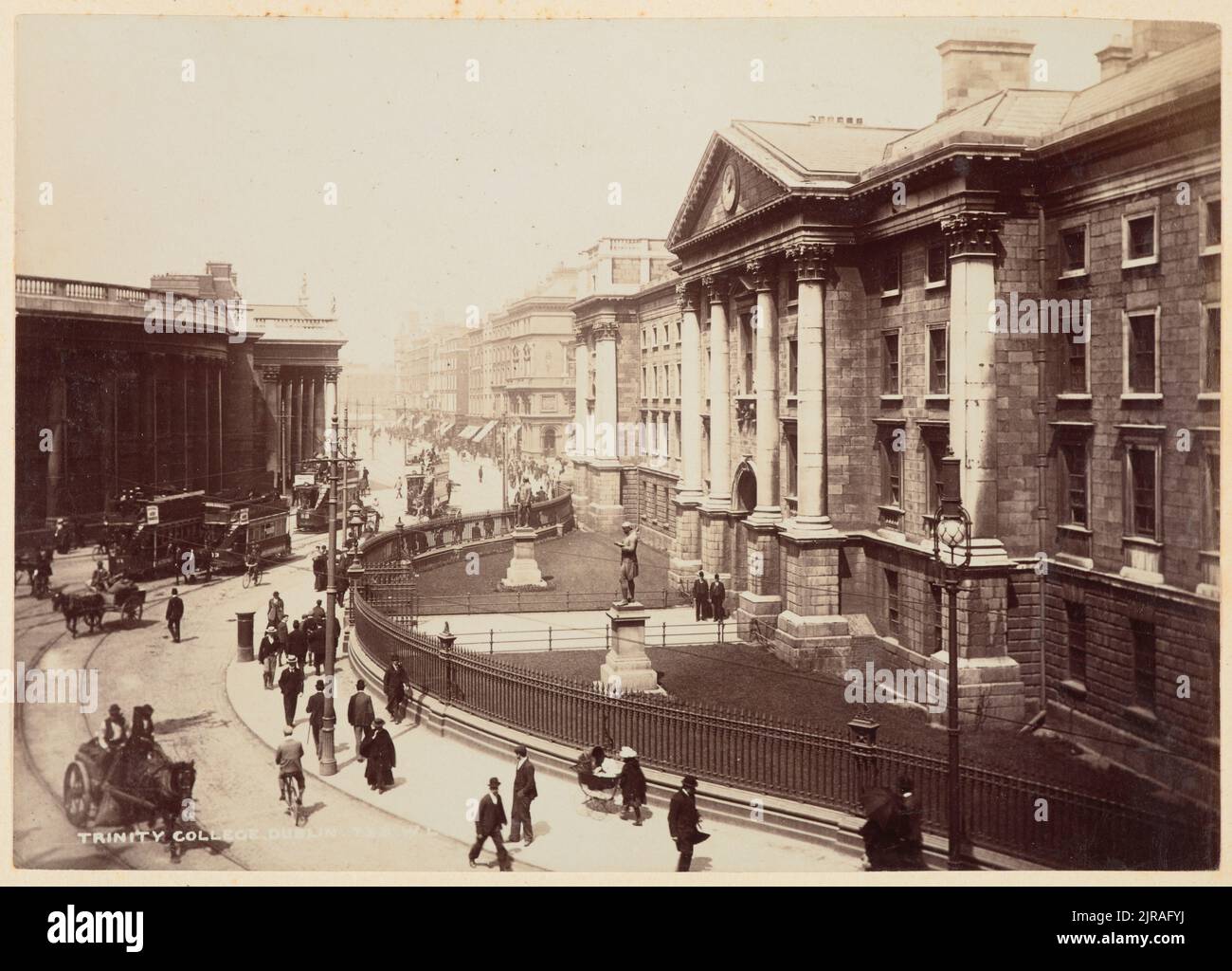 Trinity College, Dublin, 1880s, Northern Ireland, by William Lawrence ...