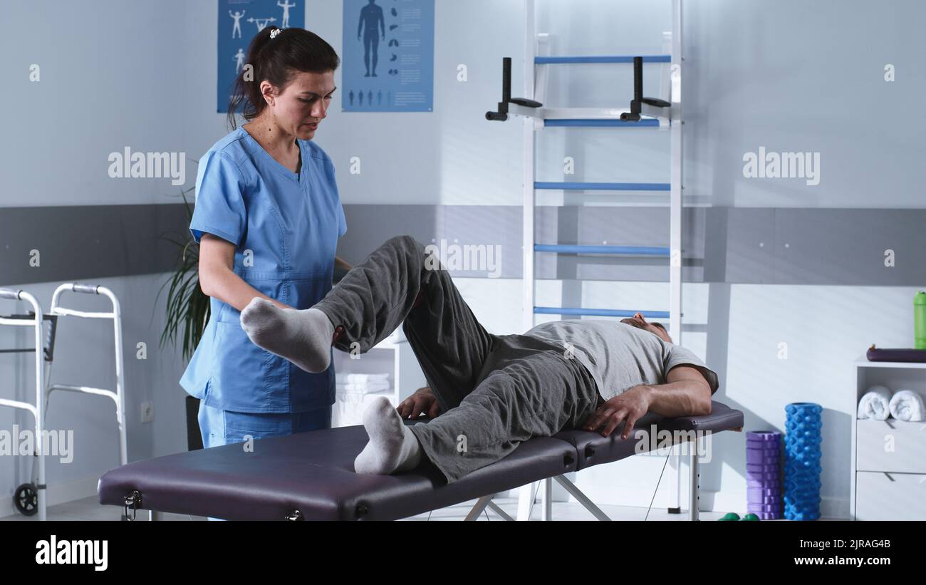 Bending leg hi-res stock photography and images - Alamy