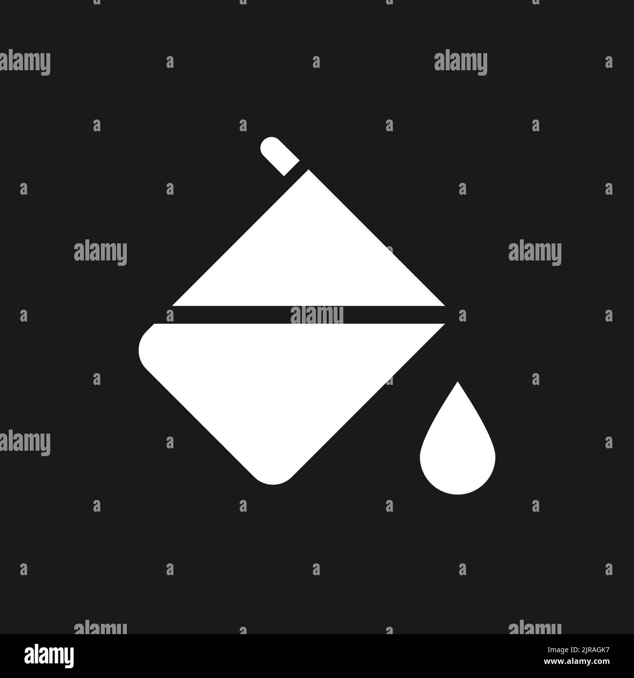 Paint bucket tool dark mode glyph ui icon Stock Vector Image & Art - Alamy